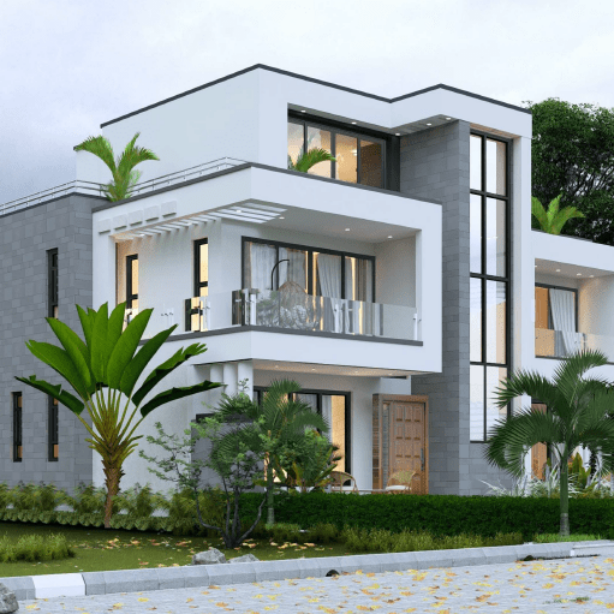 Luxurious 4-Bedroom Flat Roof Contemporary Design with dsq - Knight ...
